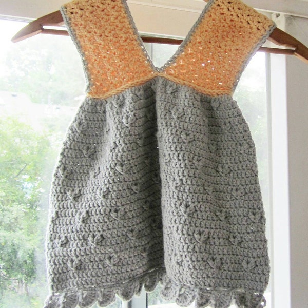 Crochet Dress PATTERN - Little Miss Sunshine Dress (sizes up to 8 Years ...