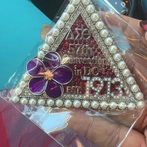 Delta Sigma Theta ‘ΔΣΘ is Social Action’ Brooch - Etsy