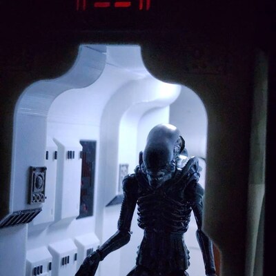 Sci-fi Book Nook. Bookshelf Decorationaction Figure Display. Bring a ...
