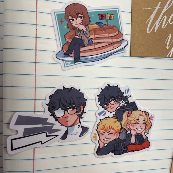 Persona 5 Foodie Phantom Theives Stickers | Phantom Thieves | Matte ...