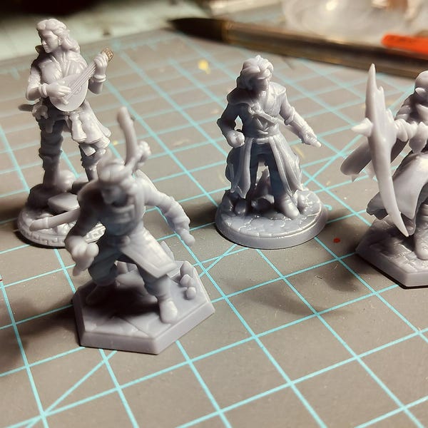 5-for-4 Dnd Party Pack: Custom 3D Printed Miniature Bundle - Tabletop ...