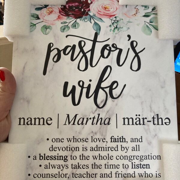 Pastors Wife Appreciation Day Tile Plaque T And Stand Christian