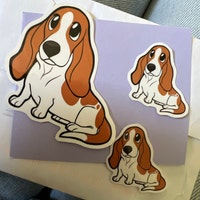 Labrador Retriever Sticker Chibi Puppy Dog, Vinyl, Hand Drawn ...