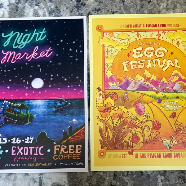 11x14 Inch Stardew Valley Event Poster Prints! - Etsy