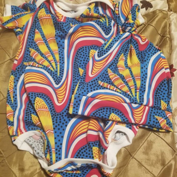 One-piece/matching Hat-african Print - Etsy