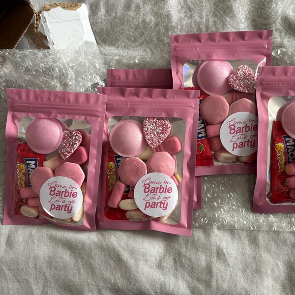 Barbie Party Favour, Barbie Gifts, Barbie Sweets, Sweet Goody Bags ...