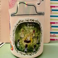 Girls Night Sticker Witches Sticker Sticker Waterproof Sticker Stickers ...