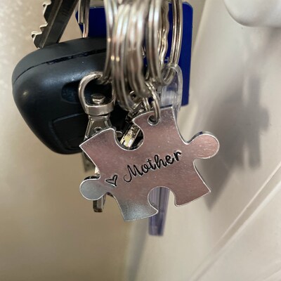Mother Daughter Puzzle Keyrings Set, Mother's Day Gift, Interlocking ...