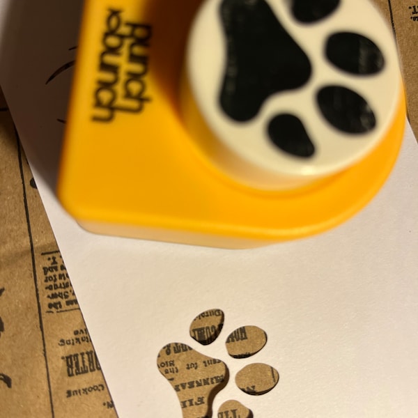 Paw Print Punch - Large - Etsy