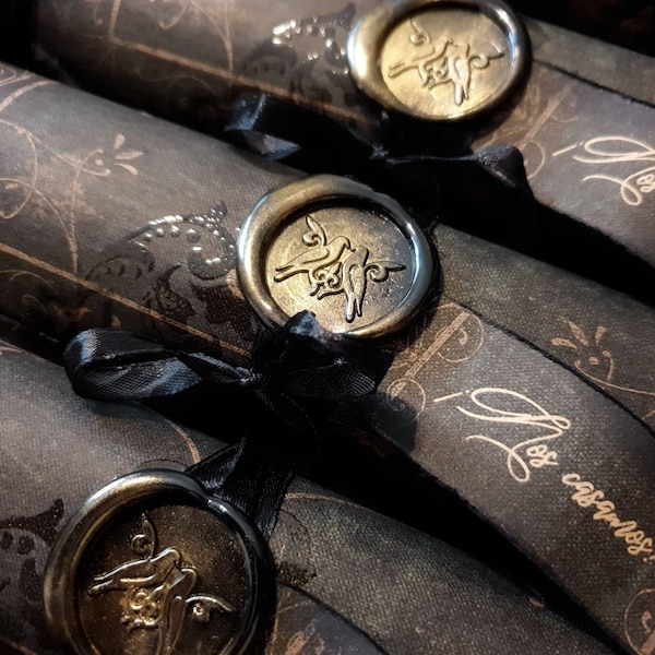 10-100 Wild Bohemian Scroll Wedding Invitation in a Box; Vintage ...