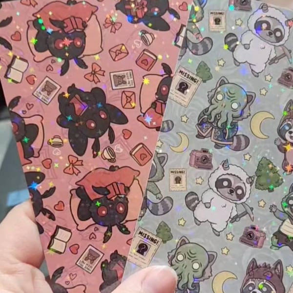 Bookish Coquette Mothman Seamless Pattern – Cute Cryptid Digital File ...