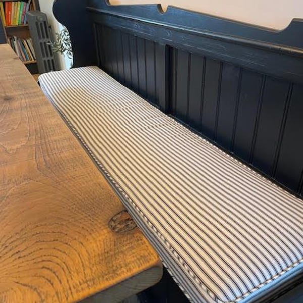 Box Bench Cushions - Made to Measure With Foam or Feather Cushion ...