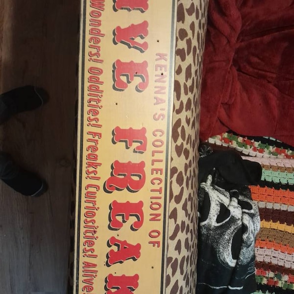 Custom Carnival Freak Show Sign - Rustic Hand Made Vintage Wooden - Etsy