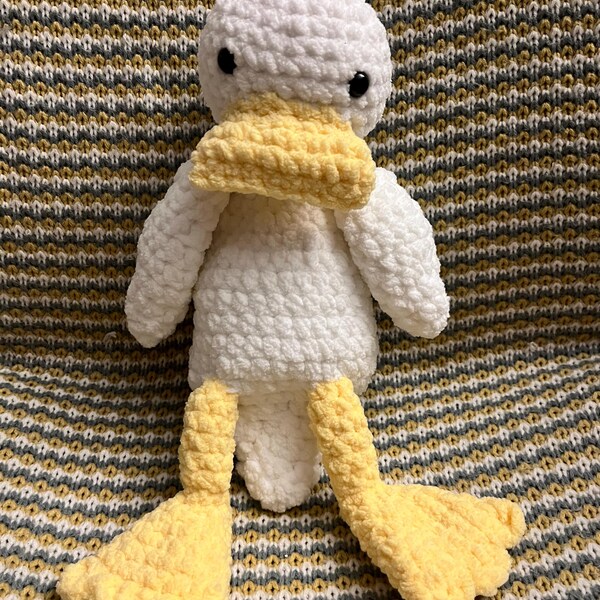Mini Duck Snuggler Crochet Pattern Amigurumi Lovey Cuddler - Etsy