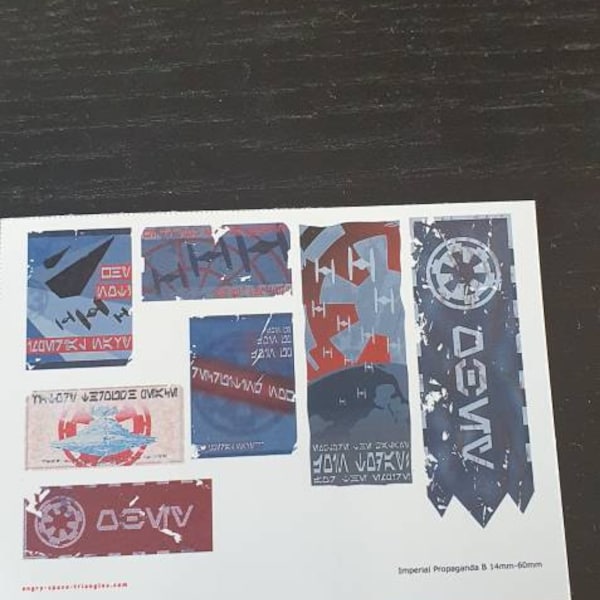 Star Wars Decals - Vehicles and Ship Signs, Markings & Consoles - Water ...