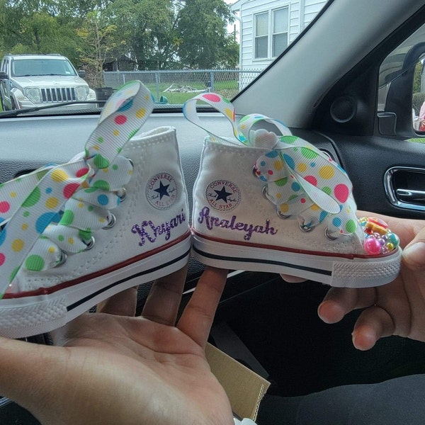Candy Converse, Candyland Shoes, Genuine Converse, Personalized, Pink ...