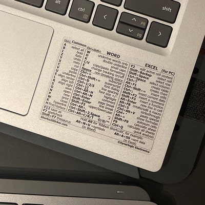 Excel for Windows PC Cheat Sheet Reference Guide Shortcut - Etsy