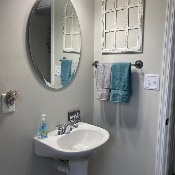 Wash Your Hands Bathroom Sign Mini Block - Funny Bathroom Decor ...