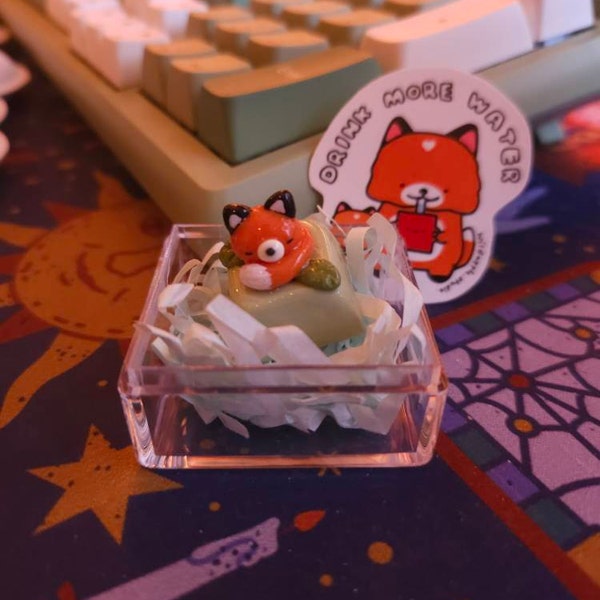 Fox Artisan Keycap | Fox Keycap | Cute Keycaps | Handmade | Animal ...