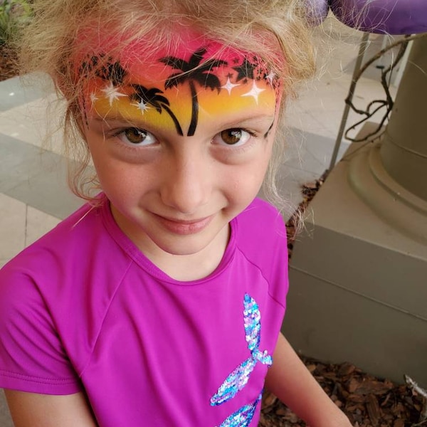 PALM TREES - Face Painting Stencil (mini) - Etsy