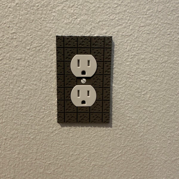 Minecraft-inspired Electrical Outlet Cover - Etsy