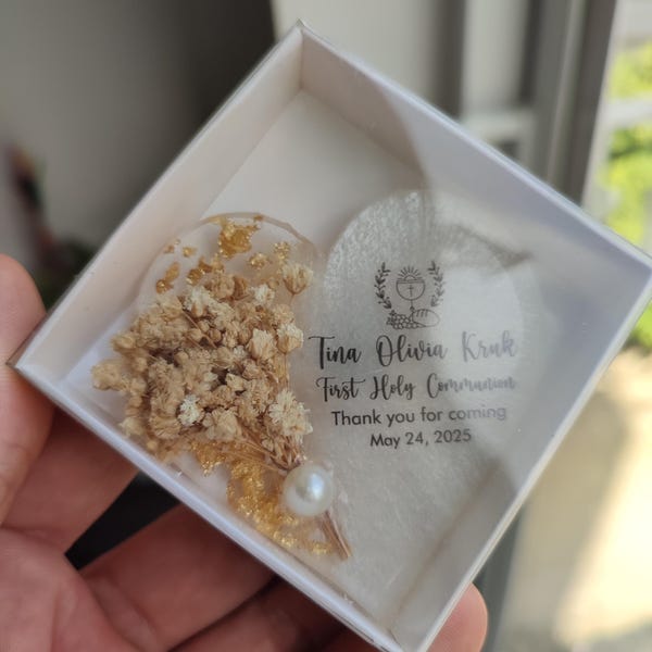 First Holy Communion Favors, Baptism Gift for Guest, Christening ...