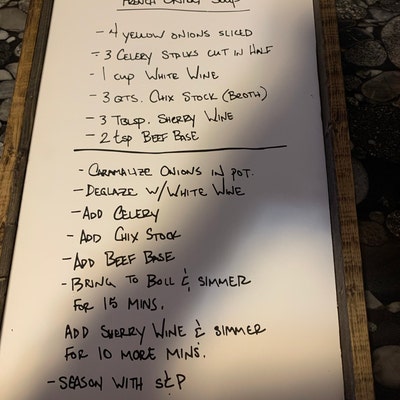 Custom Handwritten Recipe Sign Made From Your Recipe Card - Etsy