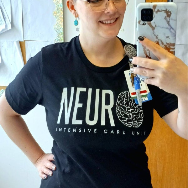 Neuro ICU Shirt, Neuro Intensive Care Unit T-shirt, Neurological ICU ...