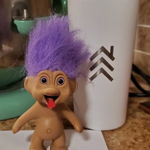Large Vintage 1992 Ace Novelty Co Inc Blue Hair Troll - Etsy
