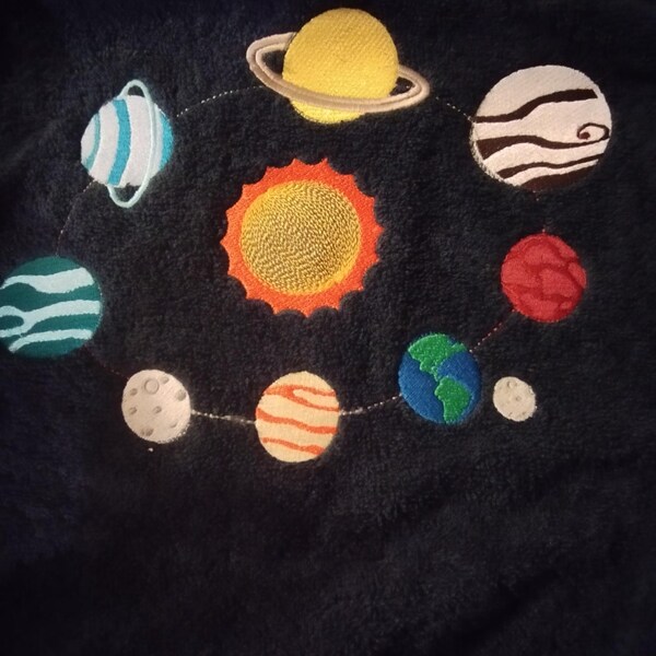 Planets & Solar System Machine Embroidery File - Digital Download ...