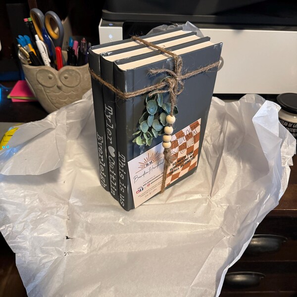 Custom Hardback Book Stacks | Family Book Stacks | Quote Book Stacks ...