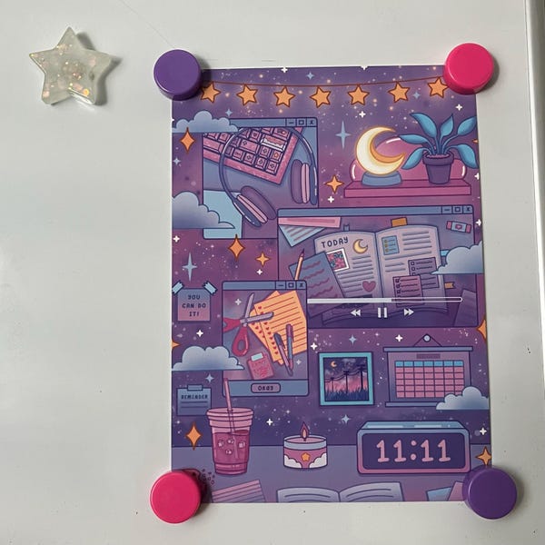 Train Window Sticky Note | Cute Kawaii Dreamy Aesthetic Stationery Memo ...