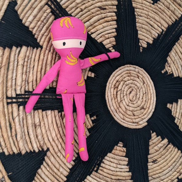 Ninja Sewing Pattern and Tutorial. 10.5" Tall (27cm) - Etsy