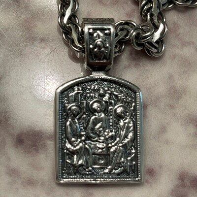Holy Trinity Religious Christian Orthodox Jewelry Necklace Saint ...