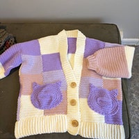 CROCHET PATTERN, Checkered Crochet Cardigan Pattern,checkered Crochet ...
