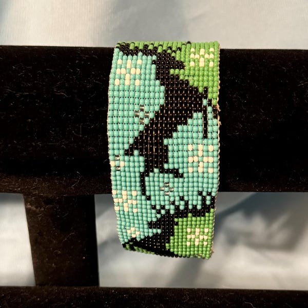 Native Inspired Bead Loom Pattern - Bear Paw Loom Bracelet Pattern - Etsy