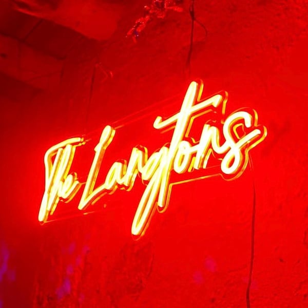 Custom Neon Sign Wall Art Decor Party Neon Sign Neon Sign Wedding Neon ...