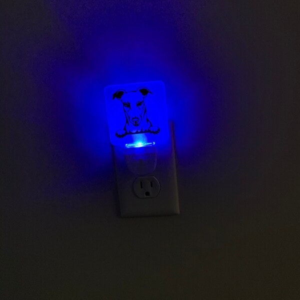 Dachshund Night Light Weenie Dog Blue LED Night Light - Etsy