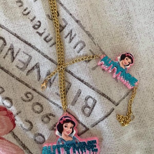 Custom Character Jewelry, Name Bamboo Earrings, Name Necklace, Can ...