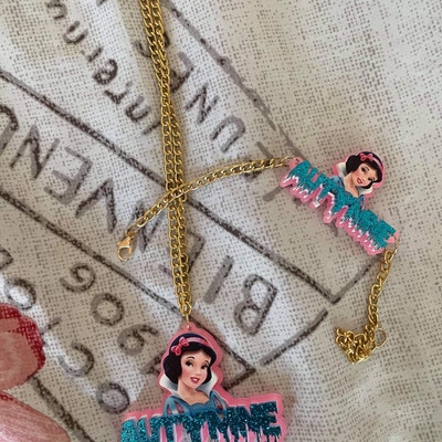 Custom Character Jewelry, Name Bamboo Earrings, Name Necklace, Can ...