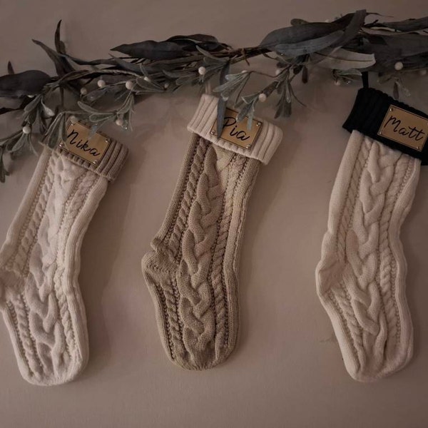 Engraved Holiday Stockings ,custom Christmas Knitted Stockings,2024 ...