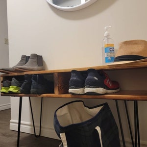 Blue Narrow Console Table Narrow Entryway Table Handmade | Etsy