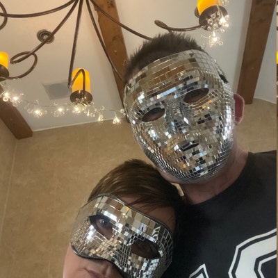 Masquerade Festival Disco Ball Face Mask. QUICK DELIVERY - Etsy