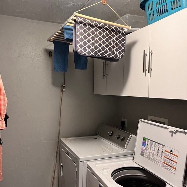 Laundry Drying Rack, Ceiling Mounted Clothes Drying Rack, Laundry ...