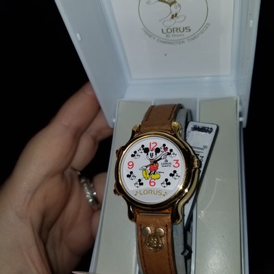 New Vintage Seiko Mens Mickey Mouse Watch HTF New - Etsy