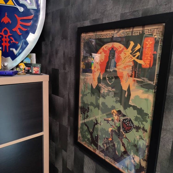 Rayquaza Poster: Japanese Style Pokemon Inspired Anime Artwork ...