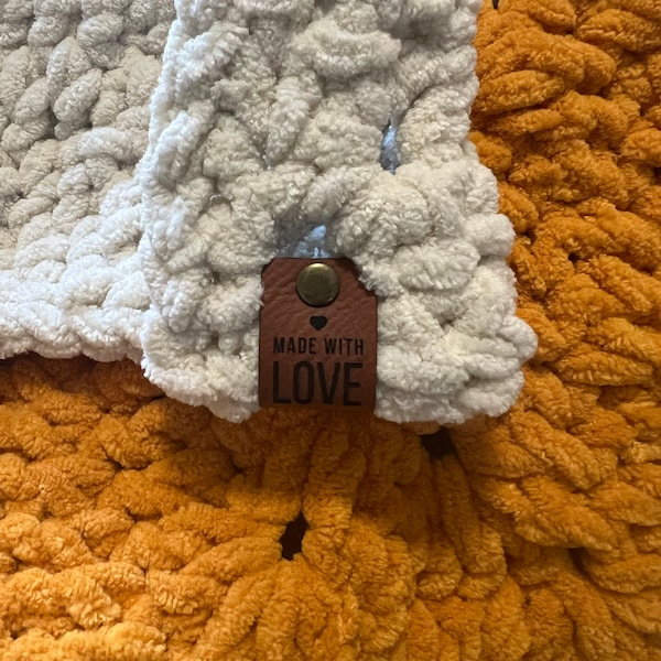 Crocheted With Love Printable Labels | Crochet Labels | PDF Gift Tags ...