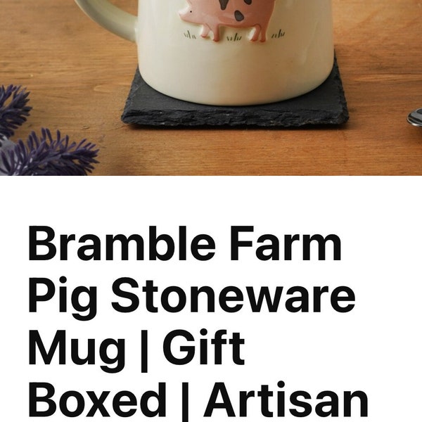 Duck Design Stoneware Coffee Mug | Bramble Farm Gift Boxed - Etsy