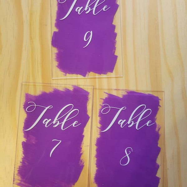 DIY Table Number Decal, Wedding Table Number Vinyl, Vinyl Table Numbers ...