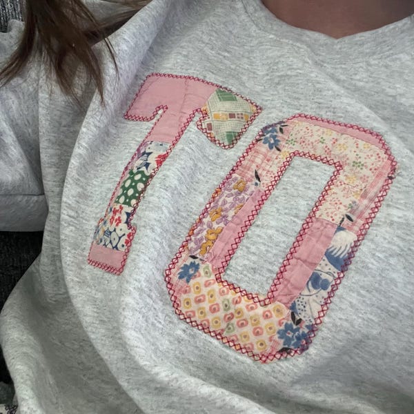 Summer Monogram | Vintage Quilt Applique |fishtail Monogram Applique | Yellow Monogram Tshirt ...